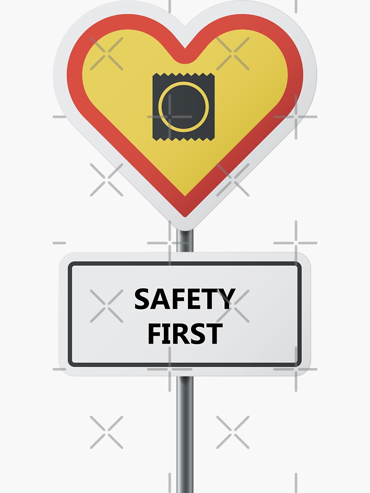 "dating warning sign - SAFETY FIRST" Sticker for Sale by Katerina-Gram ...