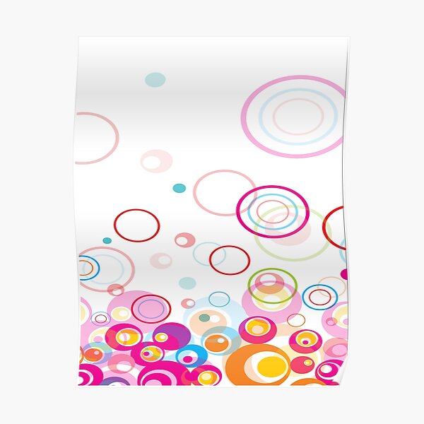 "COLORED BUBBLES" Poster for Sale by A4us | Redbubble