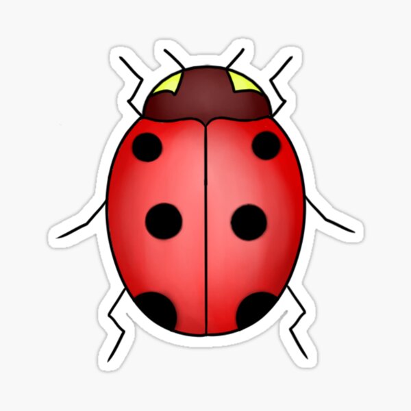 "Cartoon Ladybug" Sticker for Sale by filipjugowiec | Redbubble