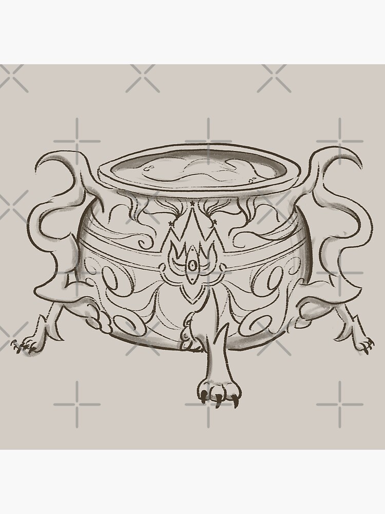 "Evil cauldron" Sticker by Starolart | Redbubble
