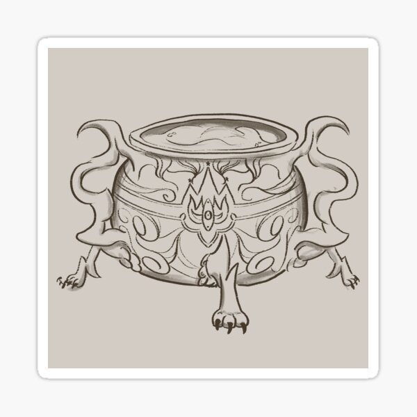 "Evil cauldron" Sticker by Starolart | Redbubble