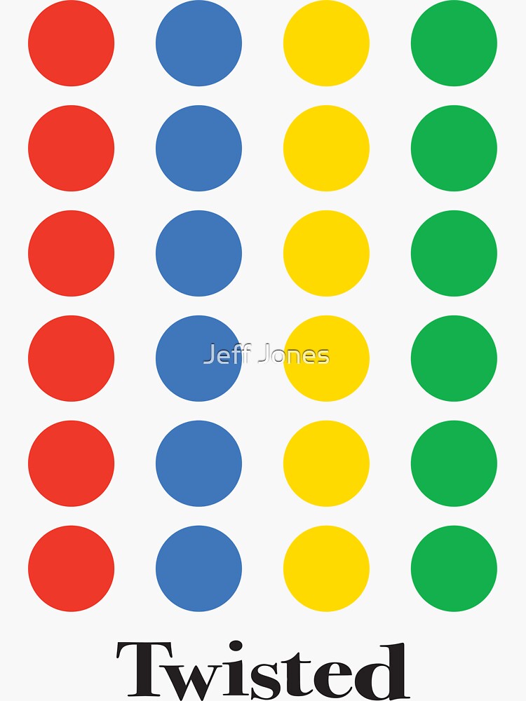 "Twisted Twister" Sticker by jeff-jones | Redbubble
