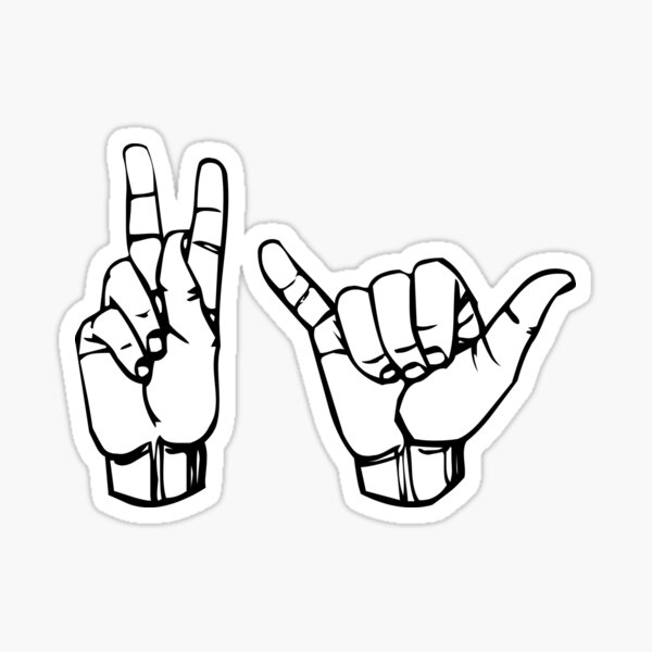 "KY Sign Language" Sticker for Sale by MadEDesigns | Redbubble