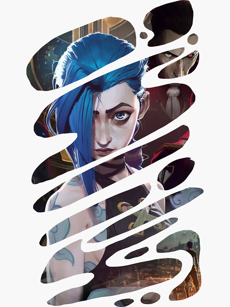 "arcane jinx" Sticker by ButNerdyBoys | Redbubble