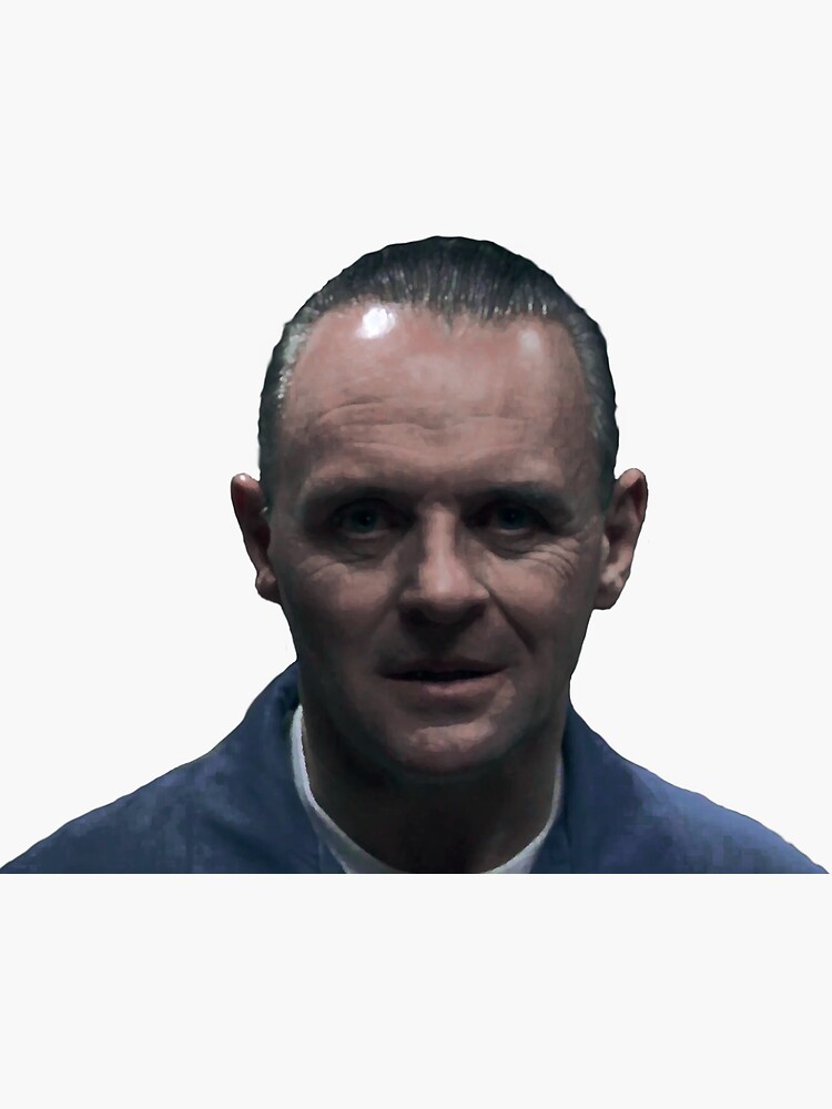 "Hannibal Lecter 1" Sticker by Ironmad | Redbubble