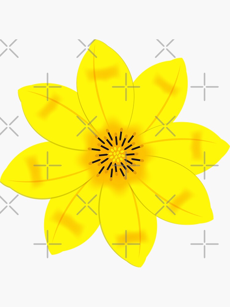 "Adey Abeba, Ethiopian new year seasonal flower" Sticker for Sale by ...