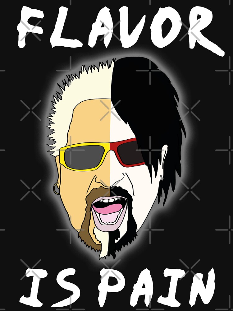 " flavor is pain spicy chef emo meme flames" T-shirt for Sale by ...