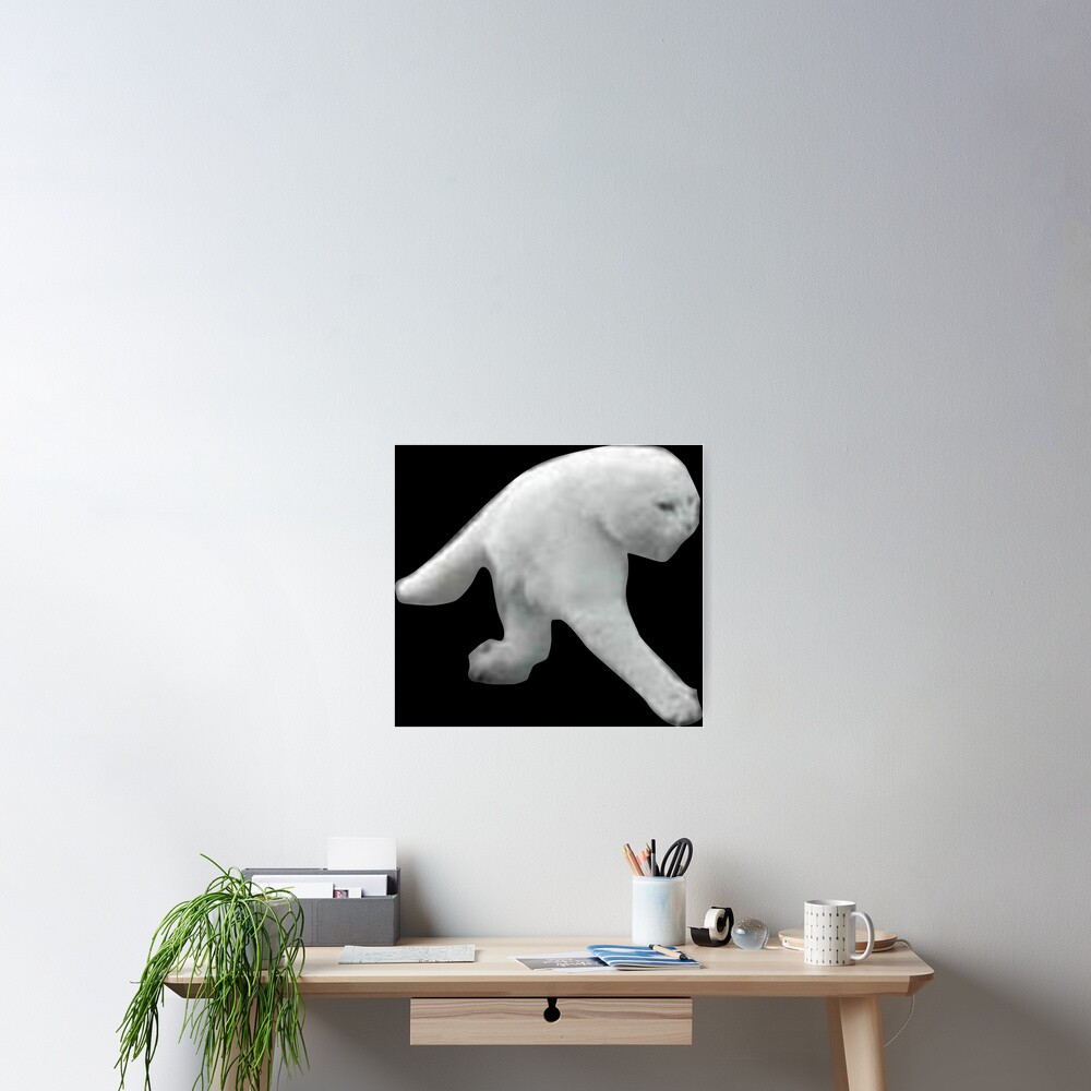 "Two legged cat meme" Poster for Sale by los-memes | Redbubble
