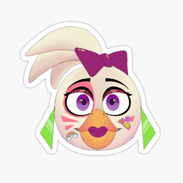 "Glamrock Chica" Sticker for Sale by CosmicHaven | Redbubble