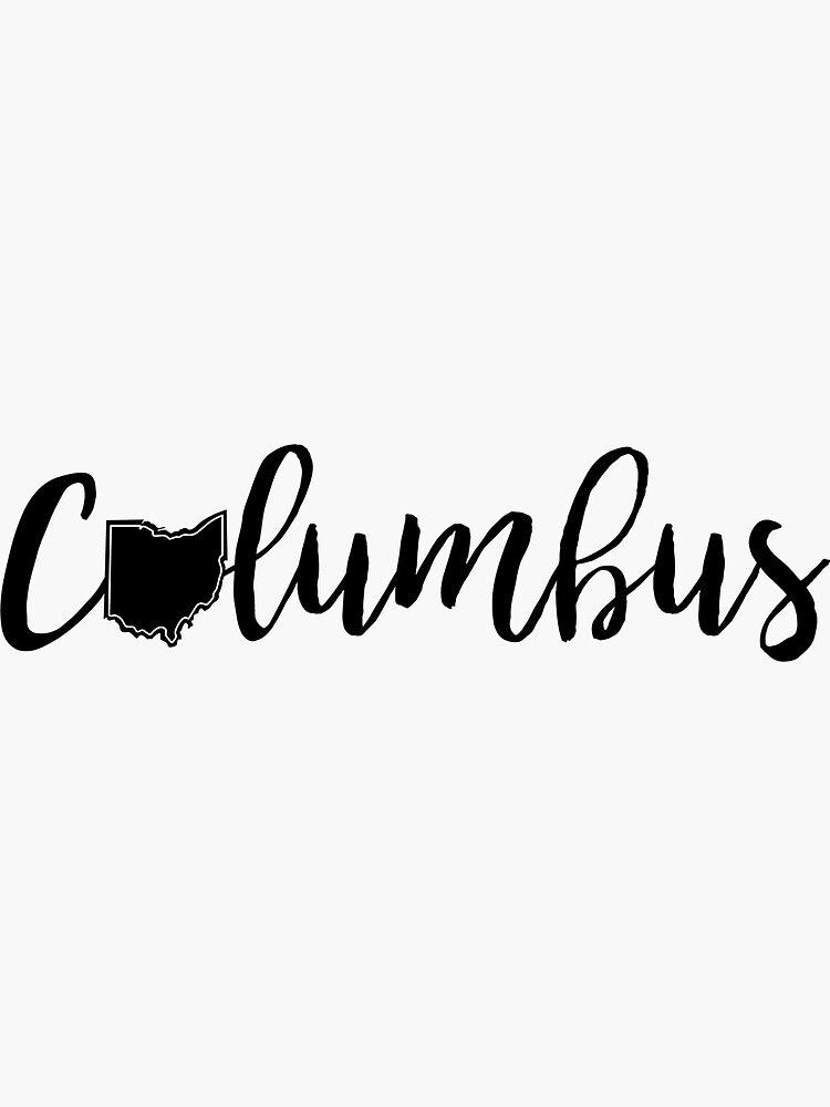"Columbus Ohio" Sticker for Sale by racquelgraffeo | Redbubble