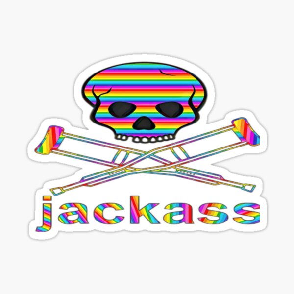 "Jackass " Sticker by MasCtrl | Redbubble