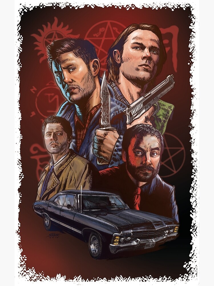 "SUPERNATURAL: SAM & DEAN WINCHESTER, CASTIEL, CROWLEY (TEAM FREE WILL ...