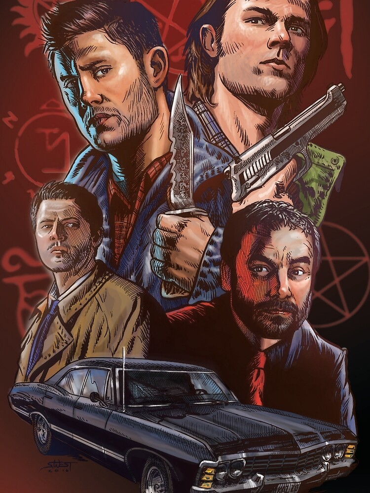 "SUPERNATURAL: SAM & DEAN WINCHESTER, CASTIEL, CROWLEY (TEAM FREE WILL ...