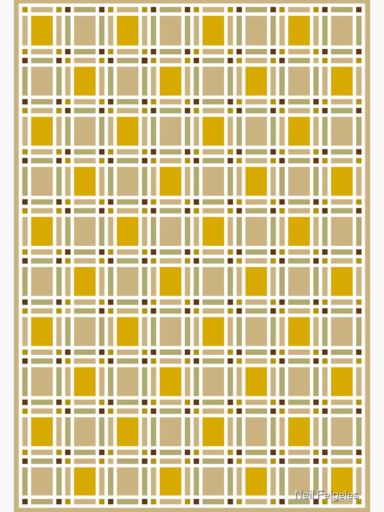 "Rectangle and Square Alternating Abstract Pattern no.15" Sticker for ...