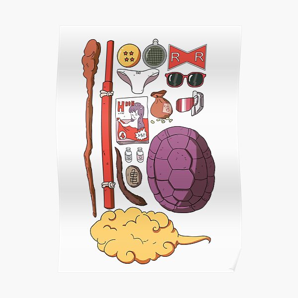 "Dragon Ball Starter pack" Poster by dystopix | Redbubble