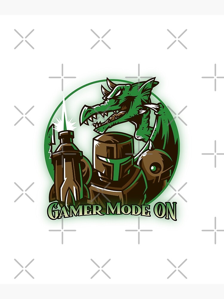 "Gamer Mode On" Poster for Sale by Mechanical-Artt | Redbubble