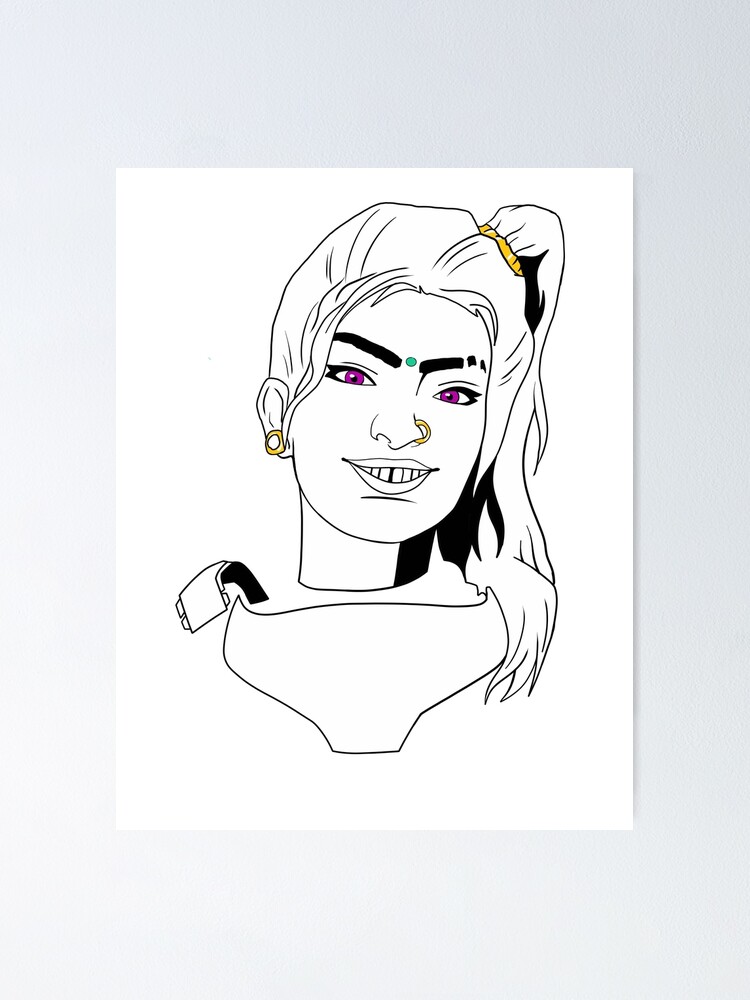 "Rampart - Transparent - Apex Legends Headshot" Poster by TmbrW0lf ...