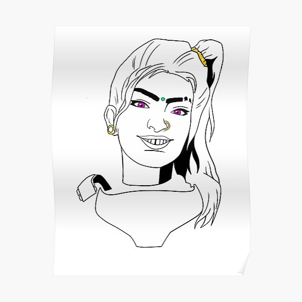 "Rampart - Transparent - Apex Legends Headshot" Poster by TmbrW0lf ...