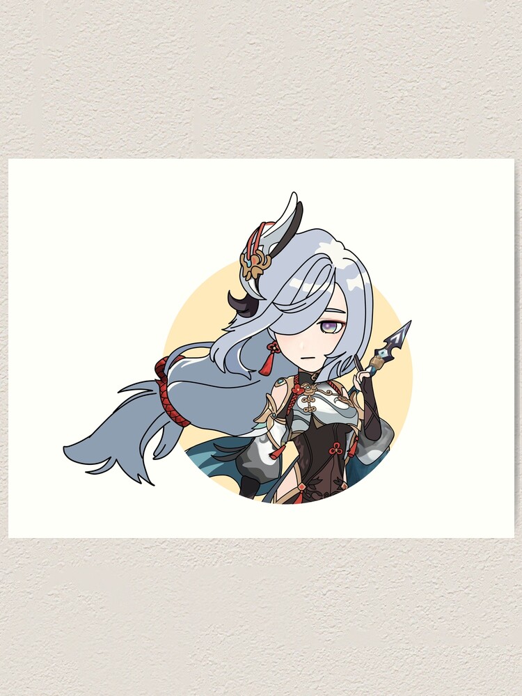 "Shenhe Genshin Impact" Art Print by Sevval123 | Redbubble