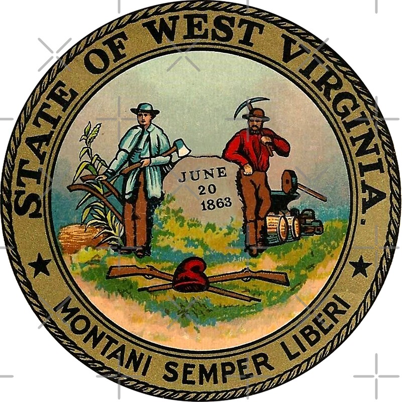 "West Virginia WV State Vintage Travel Decal" Stickers by hilda74 ...