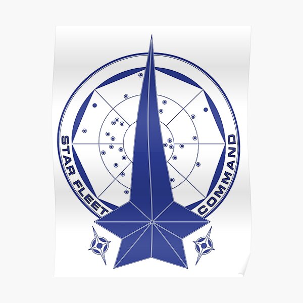 "Star Fleet Command Logo" Poster for Sale by AndrewBell3d | Redbubble
