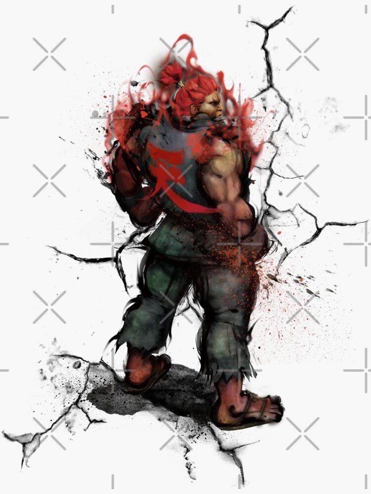 "Akuma: Street Fighter" Sticker by NBEdits | Redbubble
