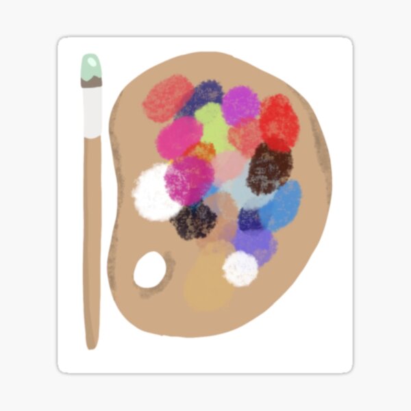 "Art Palette " Sticker for Sale by aachalgunda | Redbubble