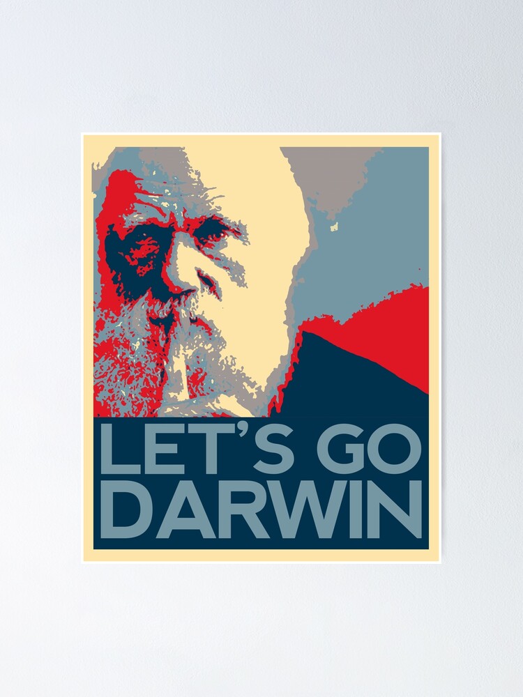 "Let's Go Darwin Shush" Poster for Sale by NordicNomad | Redbubble