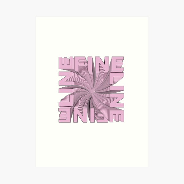 "Fine Line harry styles font 3D" Art Print for Sale by gioixdx | Redbubble