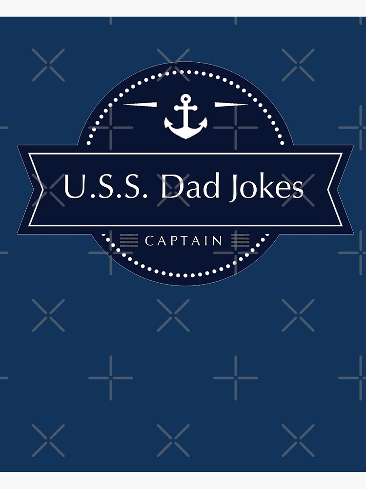 "Captain Dad Jokes" Poster for Sale by AllusionFusion | Redbubble