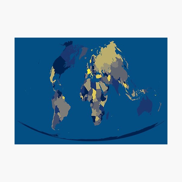 "World Map: Cupola Projection, cividis Color Scheme" Photographic Print ...