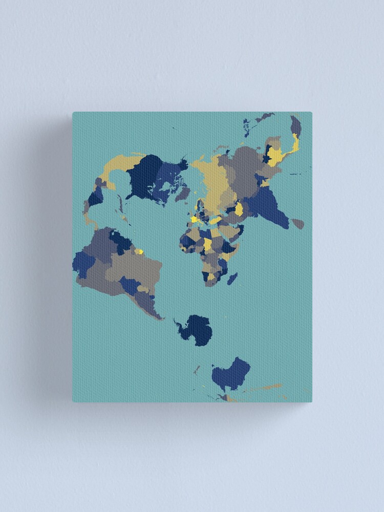 "World Map: Extended Transverse Mercator Projection, cividis Color ...