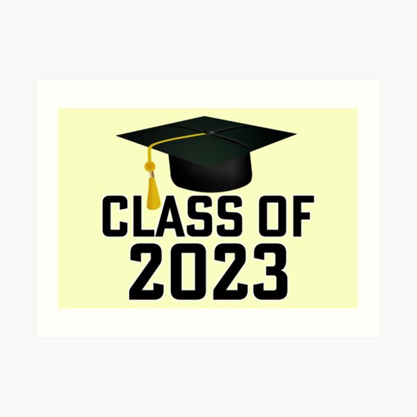 "BOLD Class of 2023 Grad Cap" Art Print for Sale by Gravityx9 | Redbubble