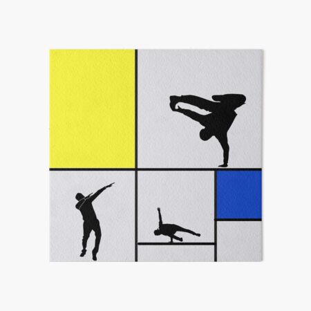 "Street dancing like Piet Mondrian - Yellow, and Blue on the grey ...