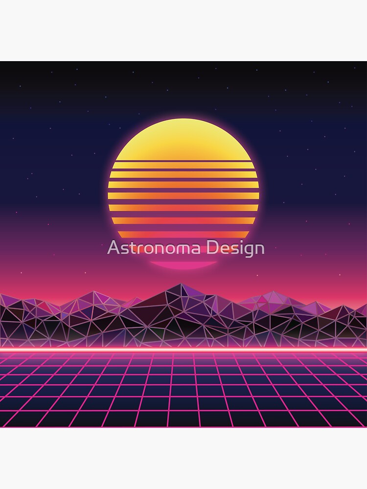 "Retro Sun" Sticker by AstronomaDesign | Redbubble