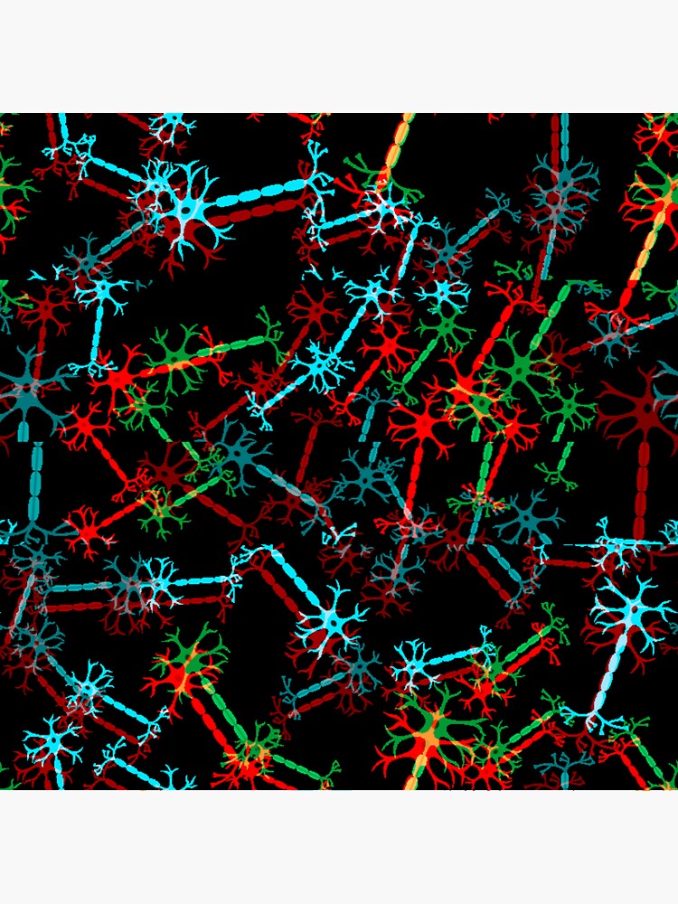 "Psychedelic Neurons" Sticker for Sale by Serotonin4u | Redbubble