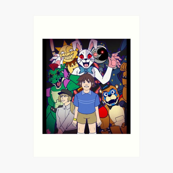 "FNAF Security Breach character" Art Print for Sale by 9chaa | Redbubble