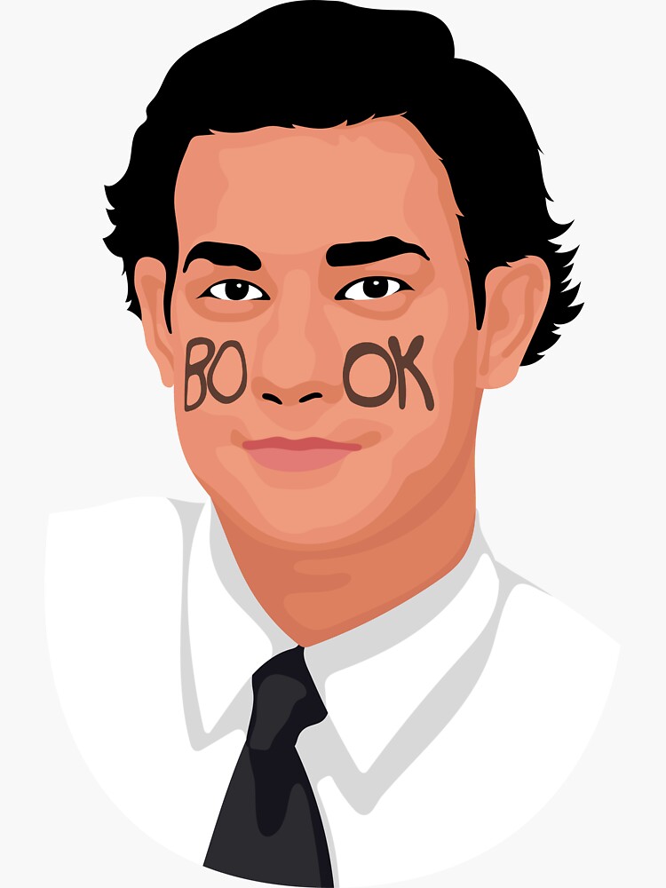 "Jim's Book Face" Sticker for Sale by 3HolePunch | Redbubble