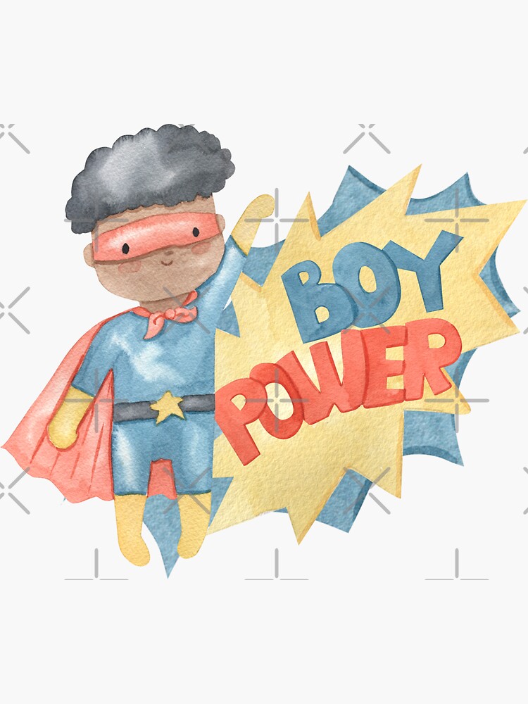 "Superhero boy power inspirational" Sticker for Sale by creativecfi ...