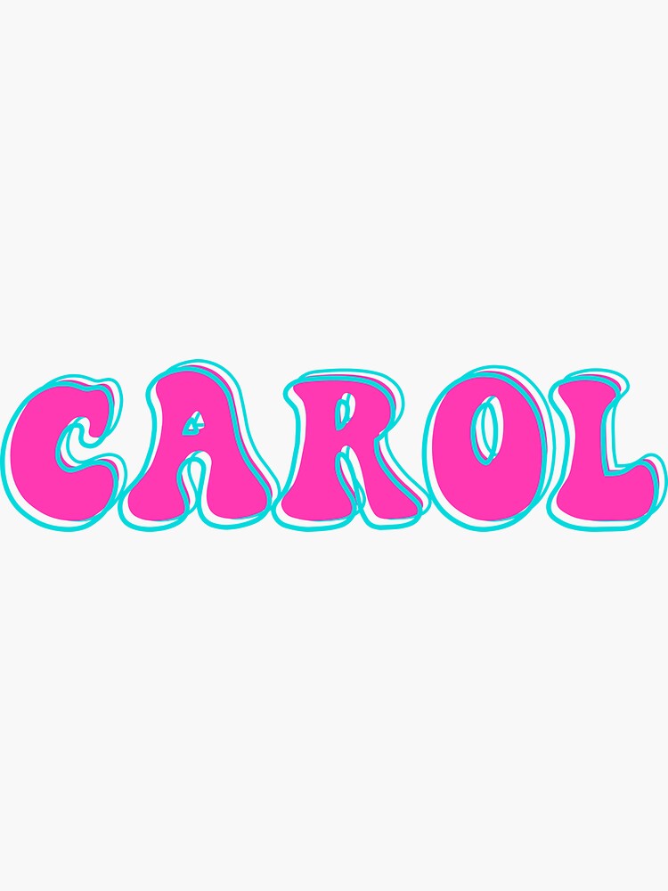 "CAROL Cute Custom Name Design - Kawaii CAROL Name" Sticker by Custom ...