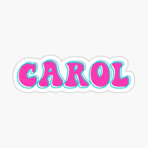 "CAROL Cute Custom Name Design - Kawaii CAROL Name" Sticker by Custom ...