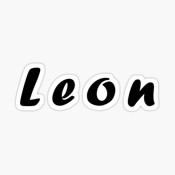 "Leon name" Sticker by gmstockstudio | Redbubble