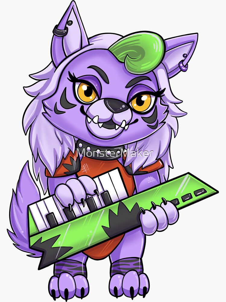 Pegatina «Roxy Roxanne Wolf - FNAF Security Breach Chibi» de ...