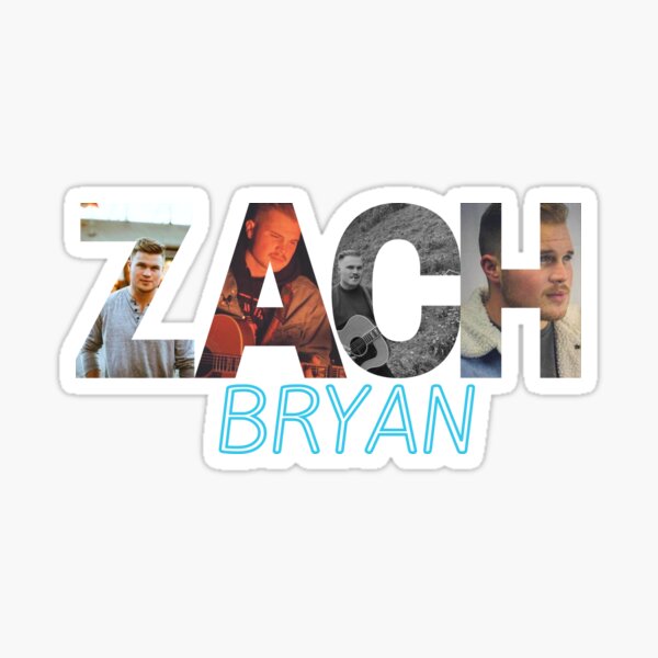 "zach bryan t shirt | sticker" Sticker for Sale by ReganPro5 | Redbubble