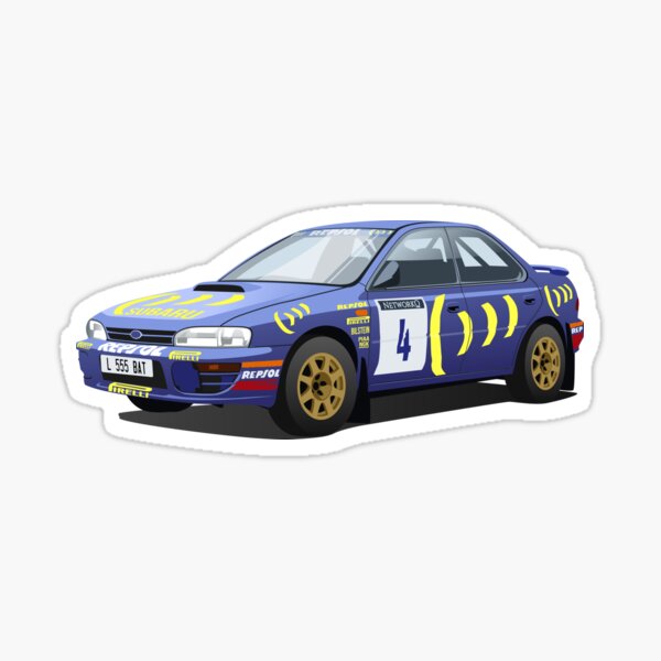 "Subaru Impreza Group A Rally " Sticker for Sale by SSrally | Redbubble