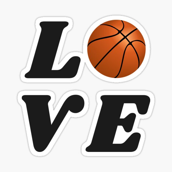 "Love Basketball" Sticker for Sale by unifitmerch | Redbubble