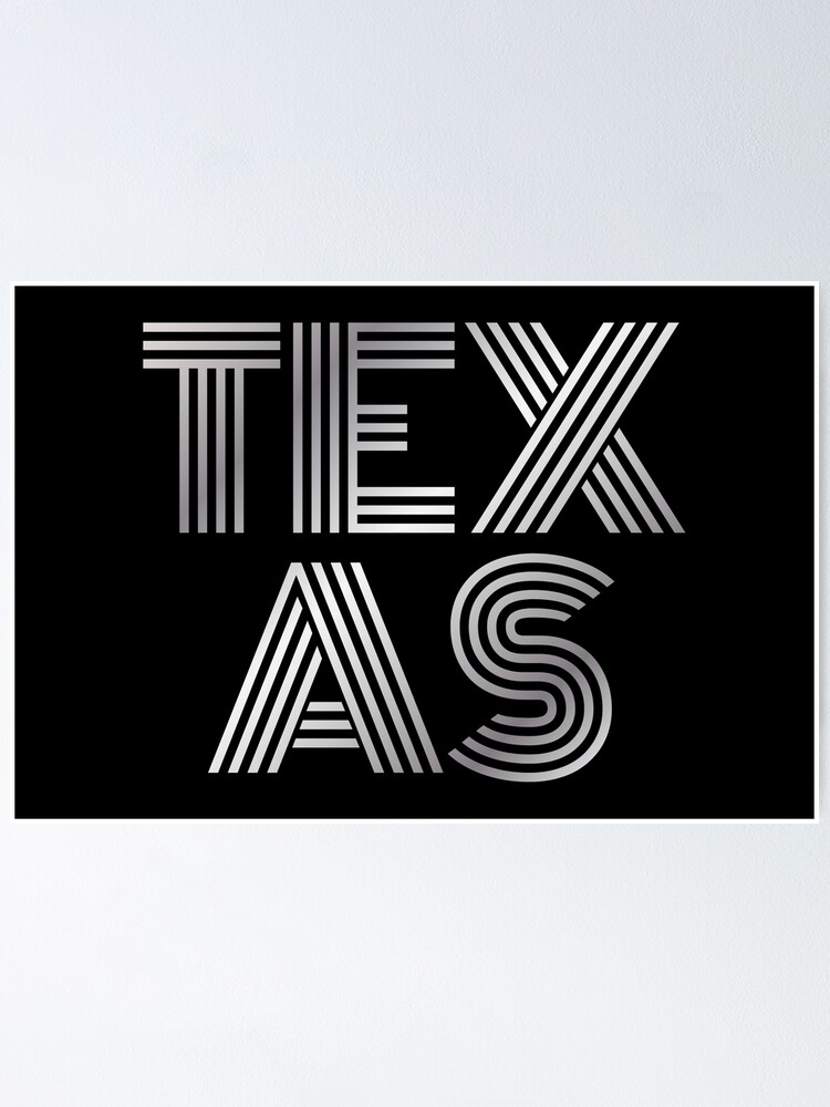 "Modern Line Art Texas" Poster for Sale by BunnyPrinceDegn | Redbubble