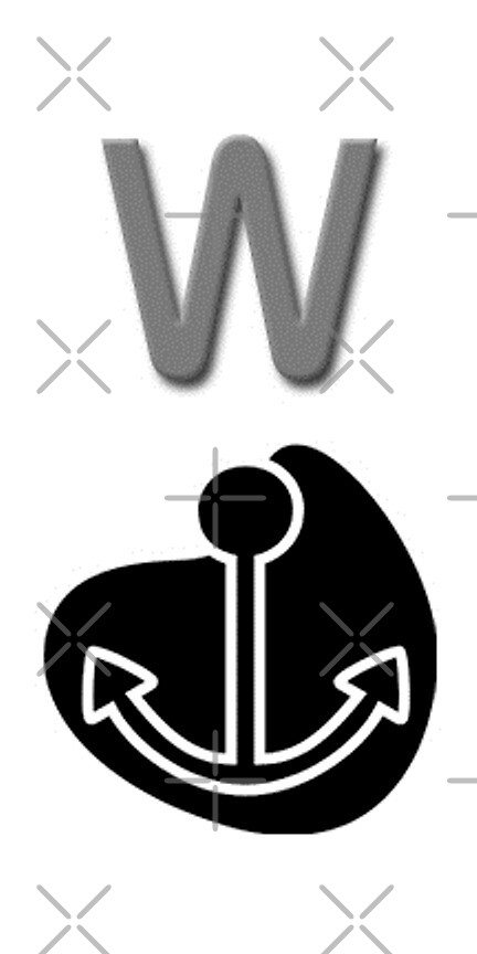 "W anchor design" by alan tunnicliffe | Redbubble