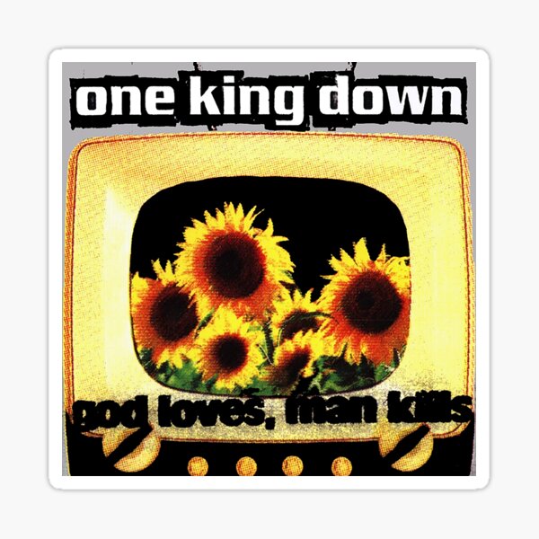 "One King Down" Sticker for Sale by densmoore | Redbubble