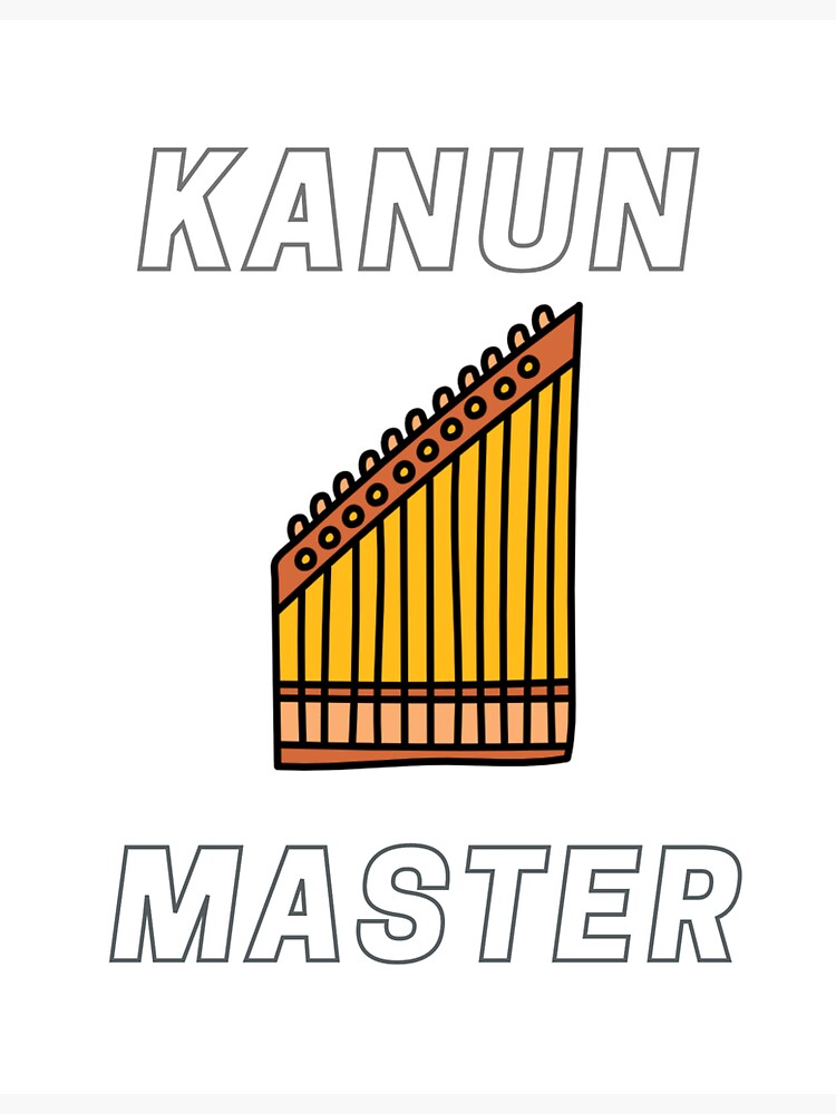 "Kanun Middle Eastern Harp Piano Instrument Qanun" Sticker for Sale by ...